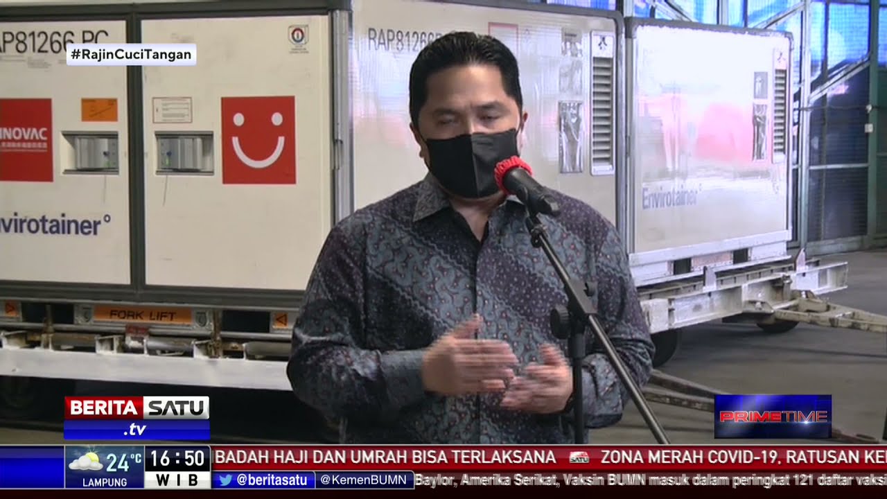 Desak Vaksin Merah Putih, Erick Thohir: Indonesia Harus Mandiri