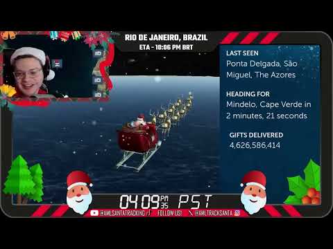 AML Santa Tracking - 2024 NORAD Santa Tracker Timelapse