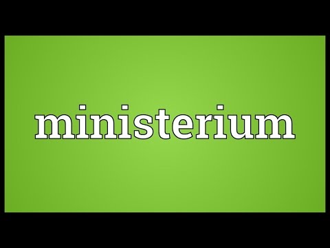 Ministerium Meaning