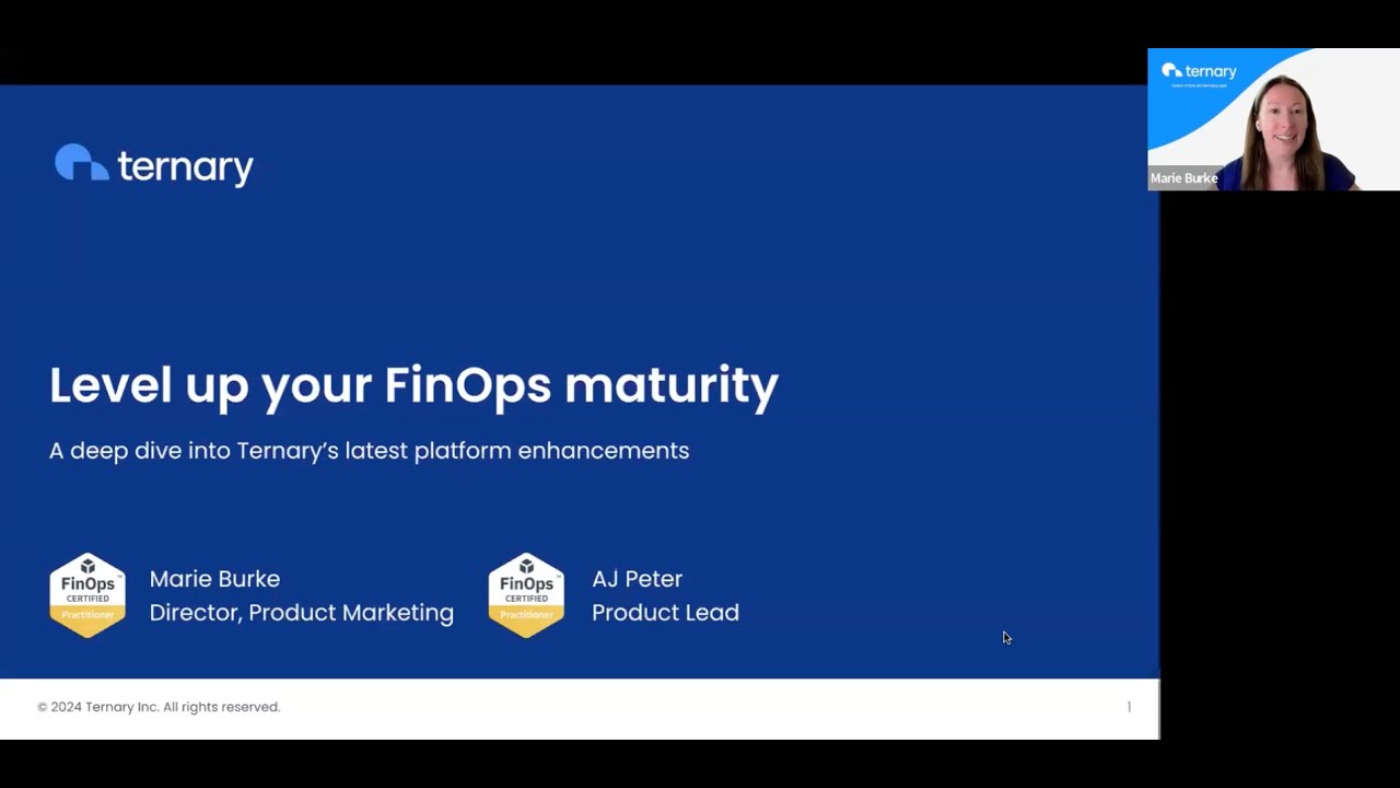 Webinar | Level up your FinOps maturity with new Ternary features