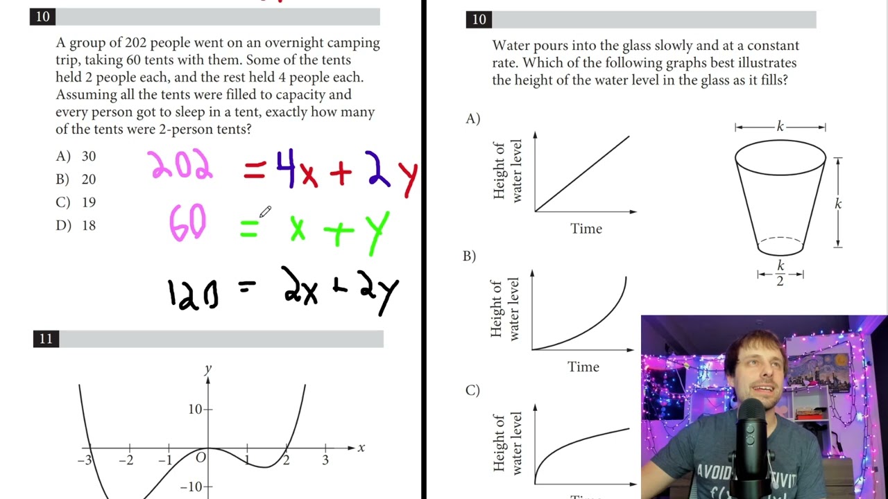 SAT Math: Advanced Math for 1500+ Scorers (SAT Test #8 extra math part 1/3)