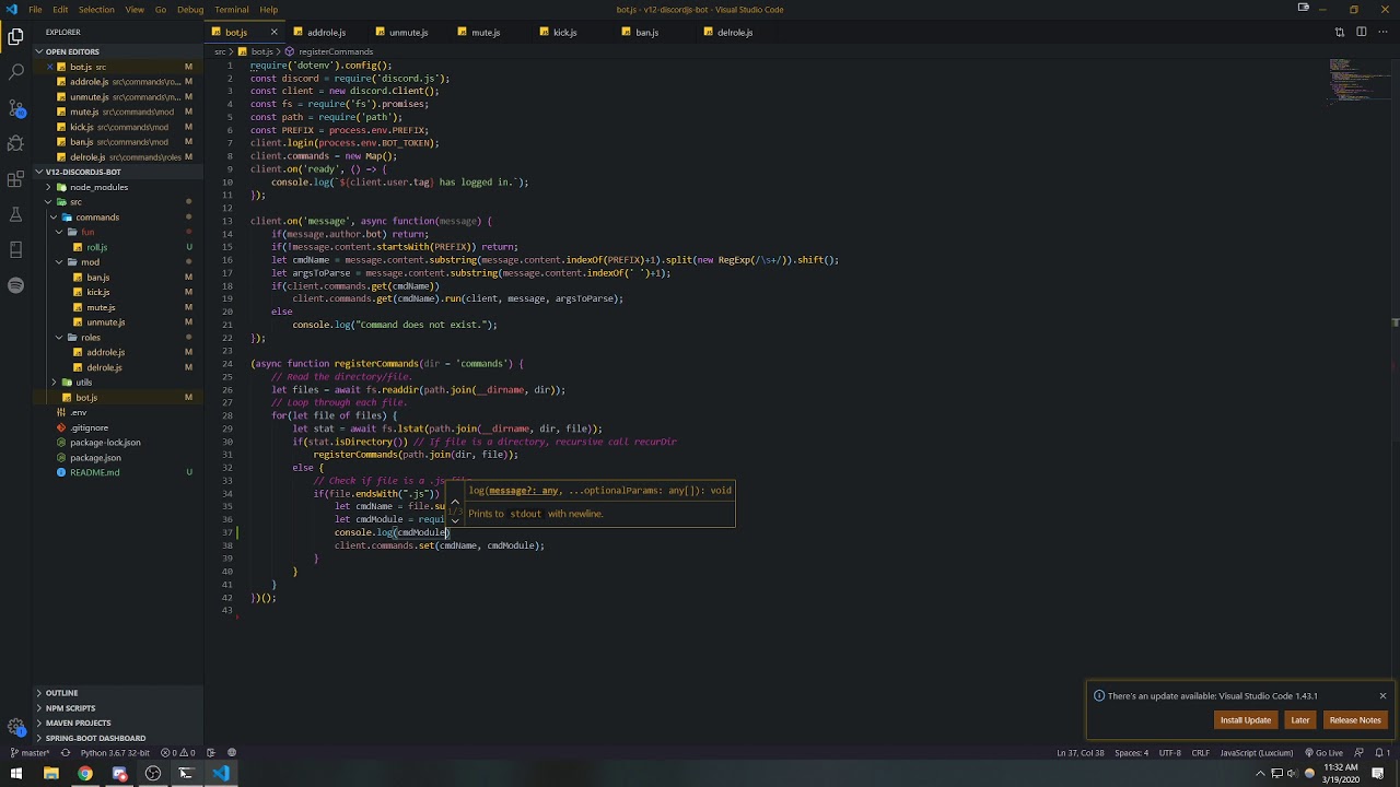Discord.JS V12 - Ep. 17 - Command Aliases w/ Command Handler