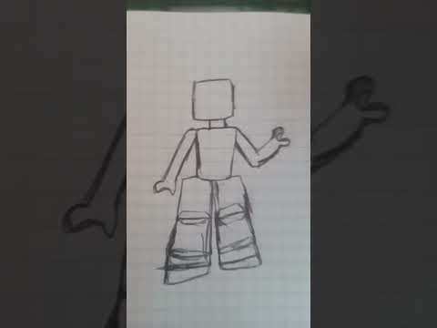 How to draw a Roblox character's body ( girl) part 1♡