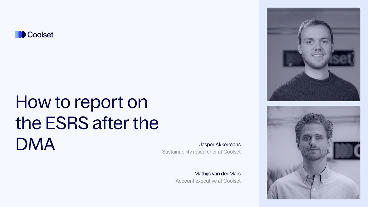 How to report on the ESRS after the double materiality assessment  - Full length webinar [45 min]