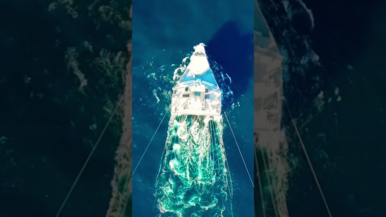 This vessel has an unusual triangular shape and is designed for seismic exploration... #seisme