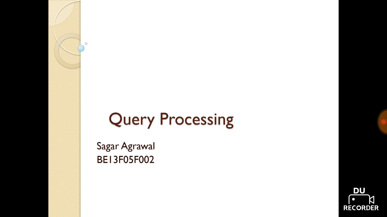 Query Processing and Optimization in Distributed Databases (BE13F05F002)