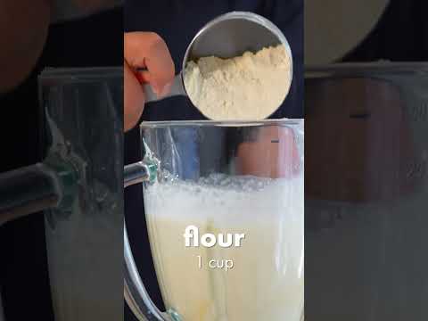 3 Ingredient Crepes! #shorts