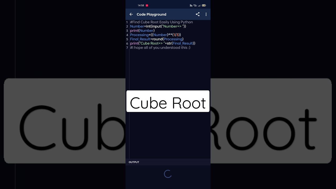 Find Cube Root Easily Using Python #pythonforbeginners #shorts