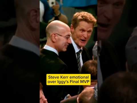 HYPED UP Steve Kerr after learning Andre Iguodala winning finals MVP in this throwback video 🔥🔥🔥
