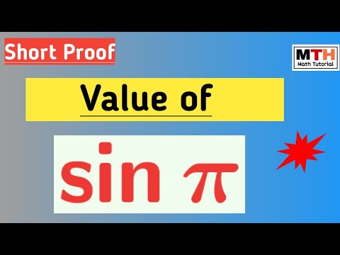 Value of sin pi || sin π || sin 180 || sin 180 degree || sin pi value
