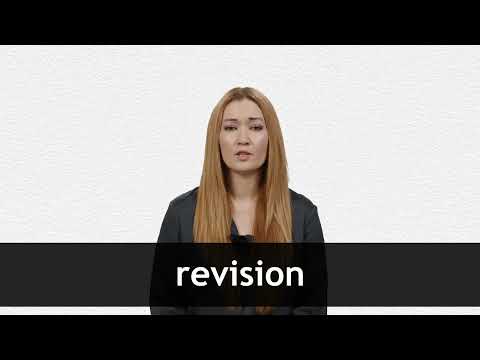 How to pronounce REVISION in American English
