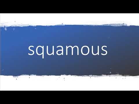 How to pronounce squamous