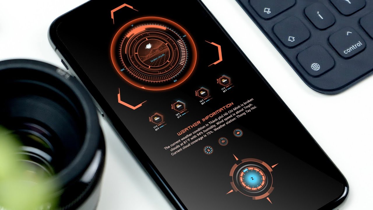 [Redesigned] Futuristic Theme for Klwp