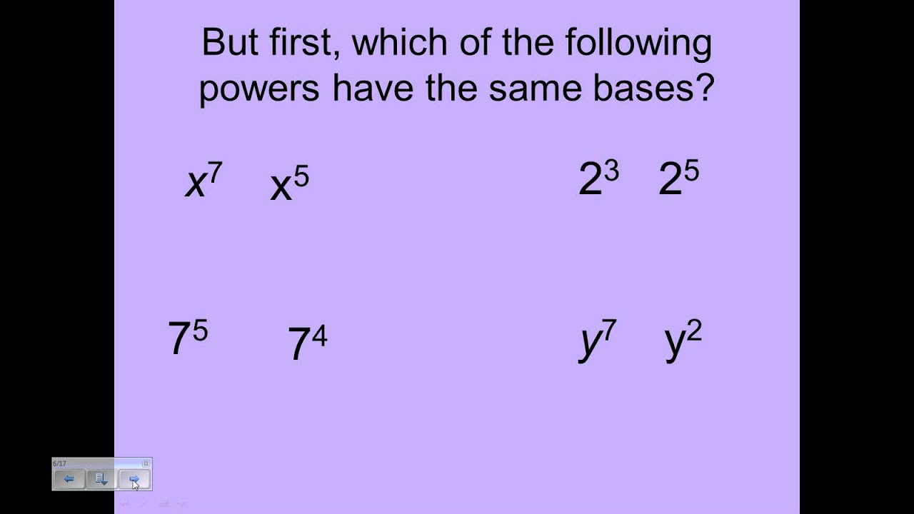 Exponents Powerpoints