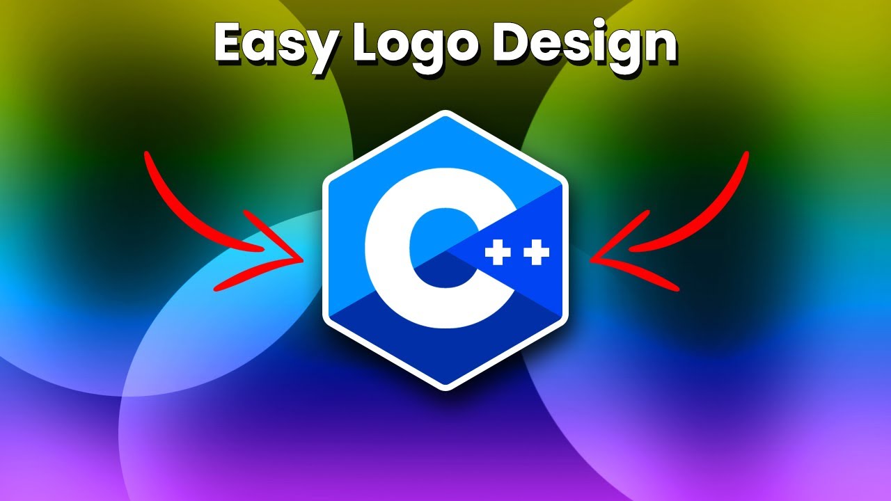 Easy Logo Design Tutorial in Photoshop | C and C++ Logo