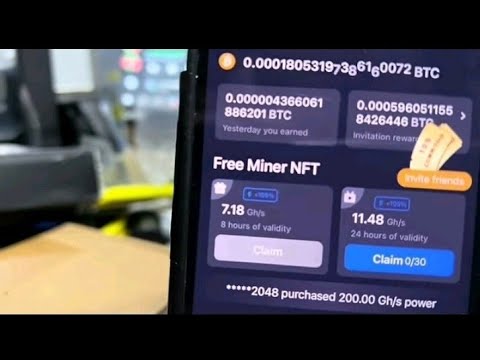 Bitcoin Cloud Mining App 2025 / BTC mining app or Bitcoin mining - miner NFT