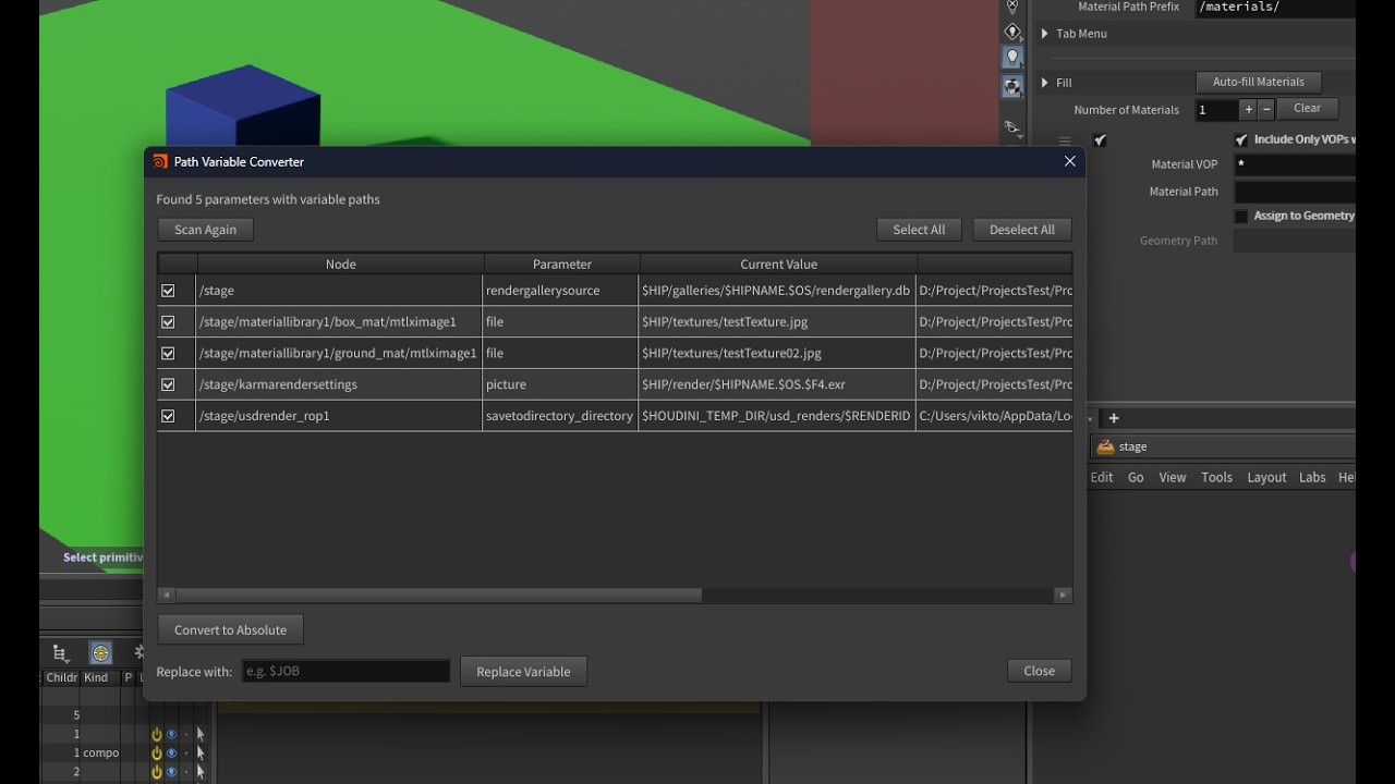 Houdini Path Converter — Fix $HIP, $JOB, $HOME Paths Instantly