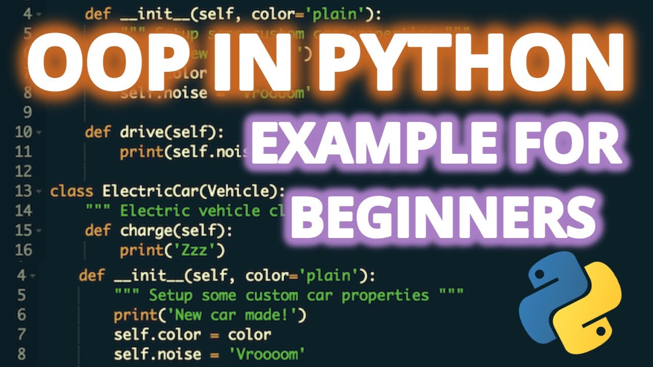 Python Object Oriented Programming (OOP) -  Example for Beginners
