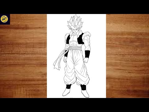 How to draw Goku | Draw Goku drawing step by step | anime drawing for beginners