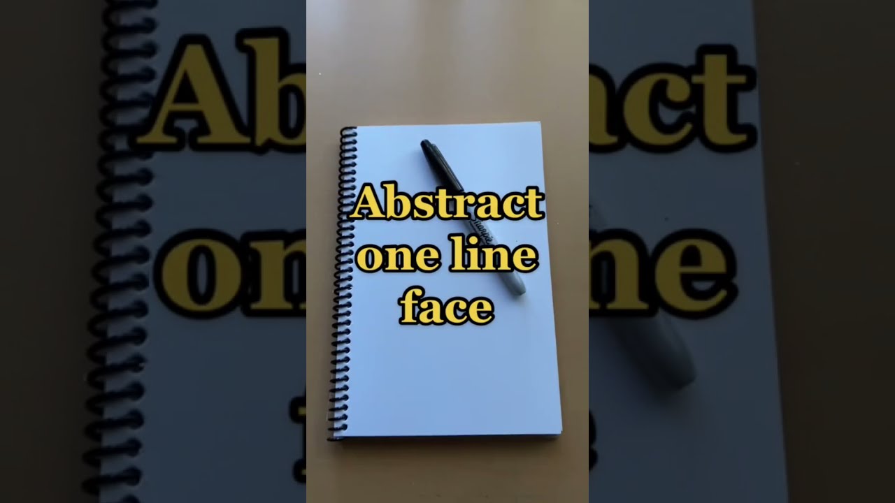 How to draw an abstract face with one line #abstractart #learntodraw #howtodraw #arttutorial