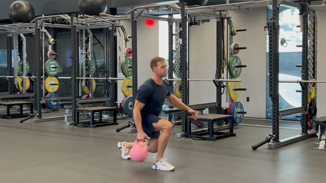 Kettlebell Split Squat Alternating Single Arm Swing