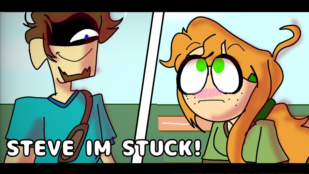 Steve, I'm stuck ! | Steve and Alex | MINECRAFT ANIMATION | short animation