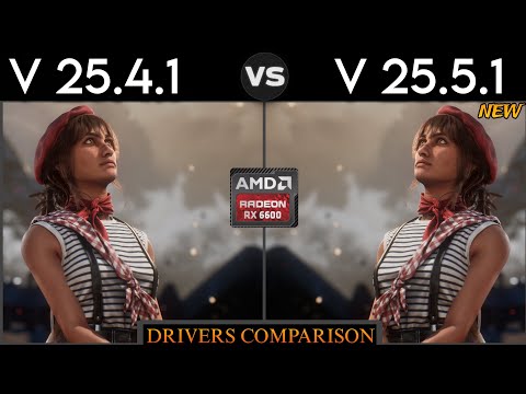 AMD Drivers (V 25.4.1 vs V 25.5.1) - Test In 5 Games - ft. RX 6600