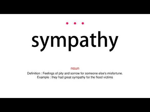 How to pronounce sympathy - Vocab Today
