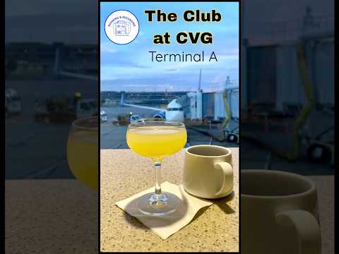 Cincinnati Airport Lounge Terminal A - The Club CVG #airportlounges #travel#cincinnati #cvg