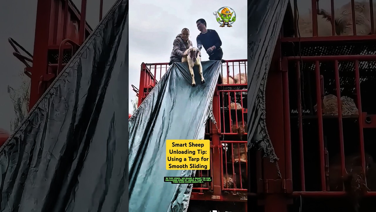 Smart Sheep Unloading Tip: Using a Tarp for Smooth Sliding