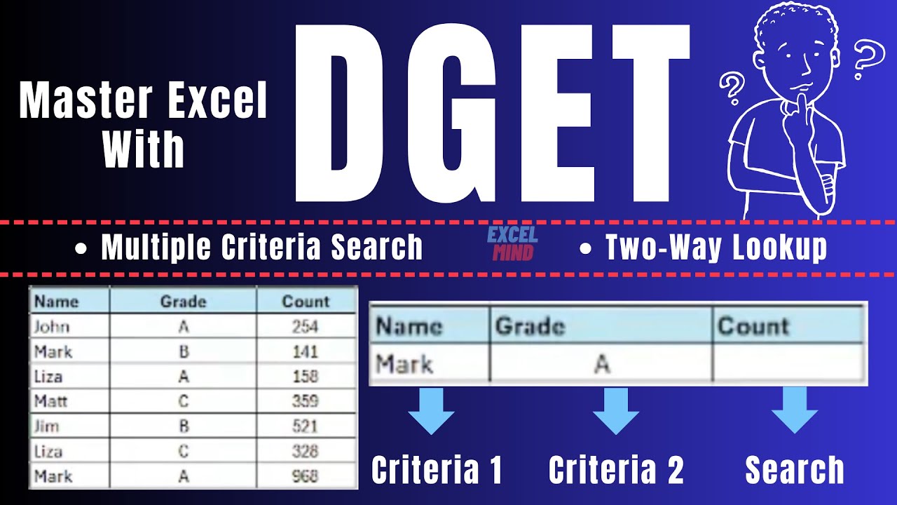 Excel DGet Function: Advanced Multiple Criteria Search Tutorial