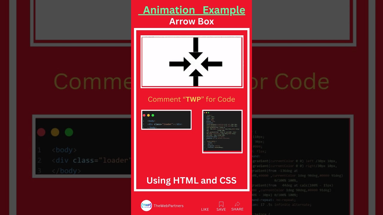 Create a Professional Animated Arrow Box | HTML and CSS #html #css