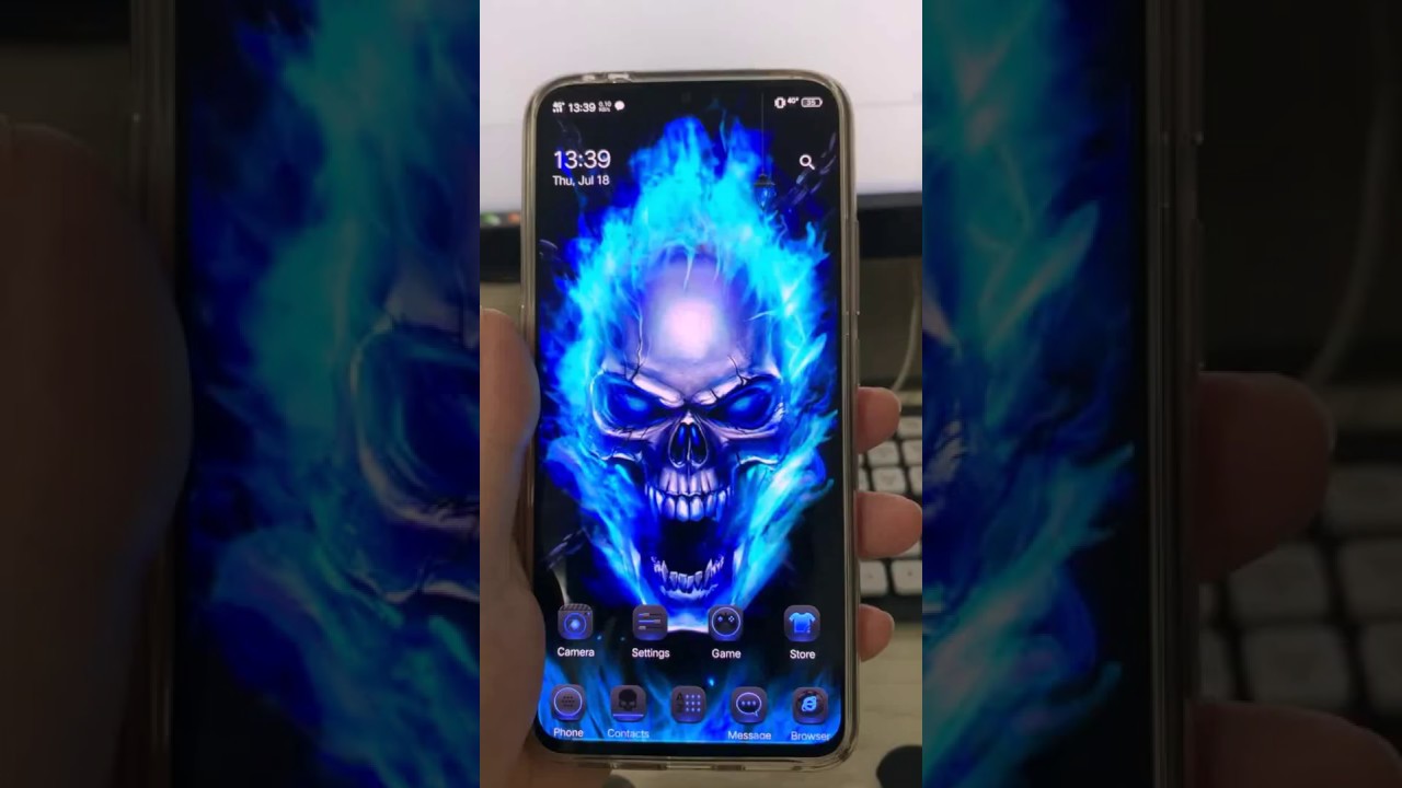 Skull Wallpaper 3d Launcher