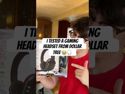 Gaming Headphones From Dollar Tree?? ðŸ˜ðŸŽ§ #fyp #shorts #challenge #technology #dollartree #knockoff