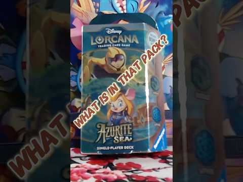 What Is In That Pack? #120 Opening a A Single Deck Box of Lorcana: Azurite Sea #lorcana #azuritesea