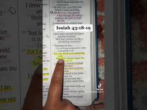 Isaiah 43:18-19