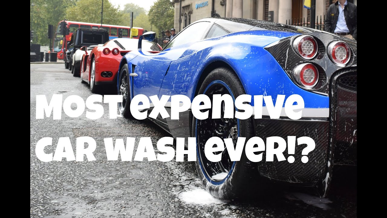 Multi-Million Supercar Collection Gets Washed on the Street in London ...