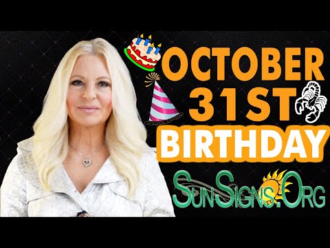 ♏️Born On October 31st - Happy Birthday - Today's Horoscope 2020 - SunSigns.Org