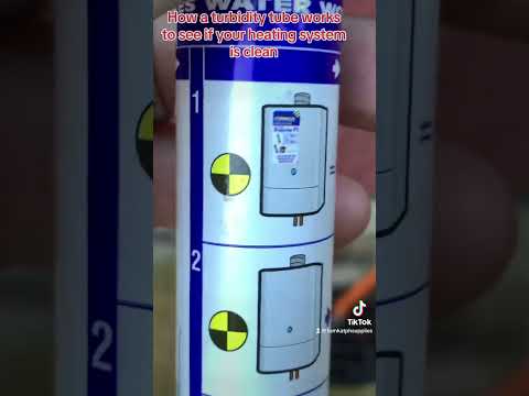 How a turbidity tube works. #plumbing #plumbingandheating #gastraining #fernox