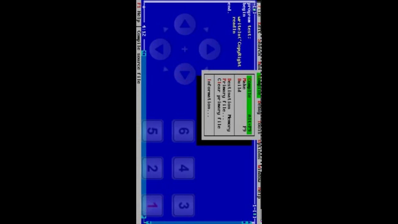 [Turbo Pascal for Android] Install Turbo Pascal 7.0 for Android device
