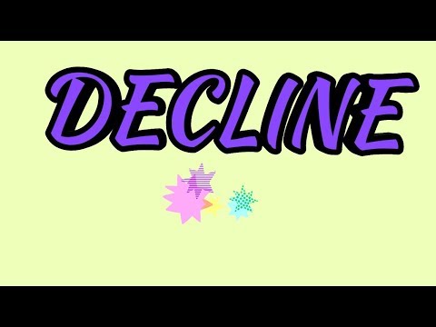 "DECLINE" pronunciation and meaning in English & Hindi