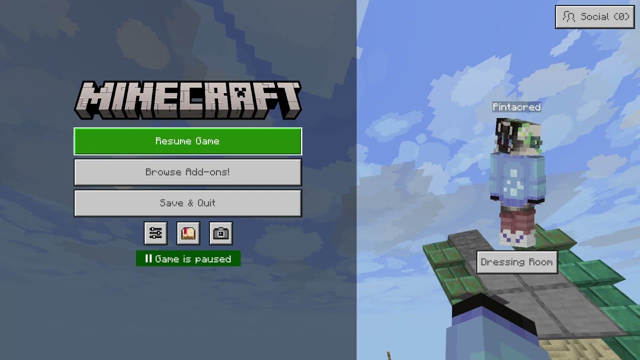 Minecraft Bedrock better clouds test