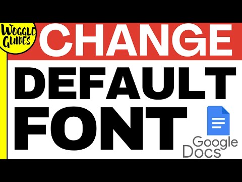 How to change default font in Google Docs