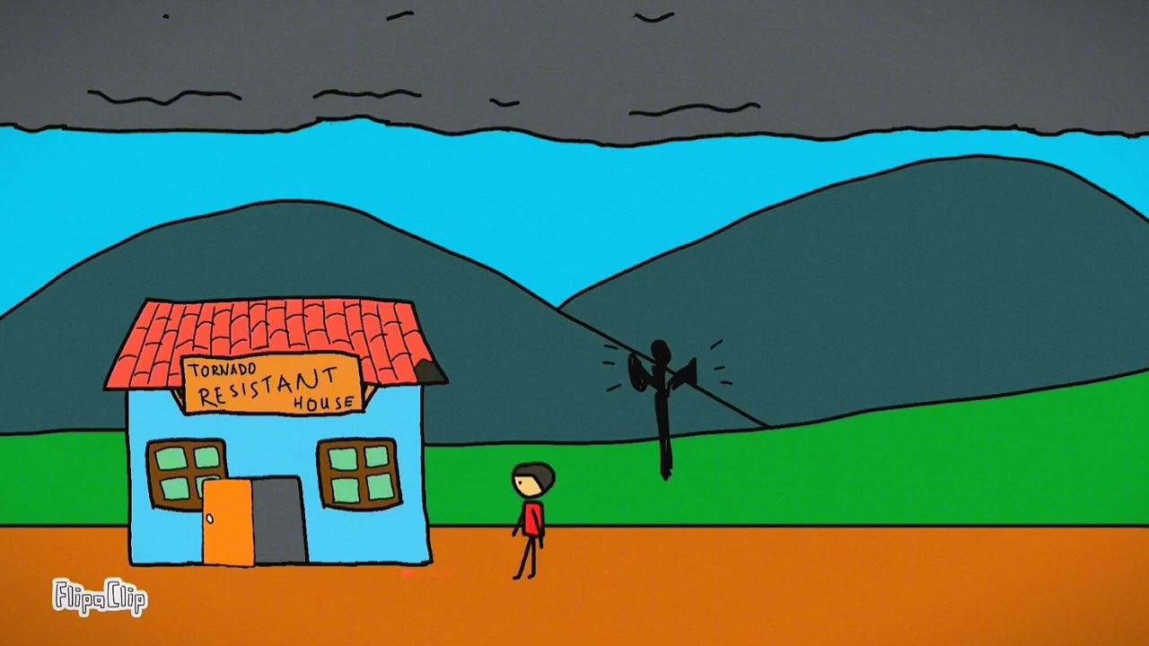 Tornado vs stickman's house