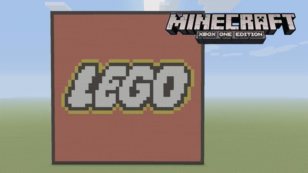 Minecraft: Pixel Art Tutorial and Showcase: LEGO Logo