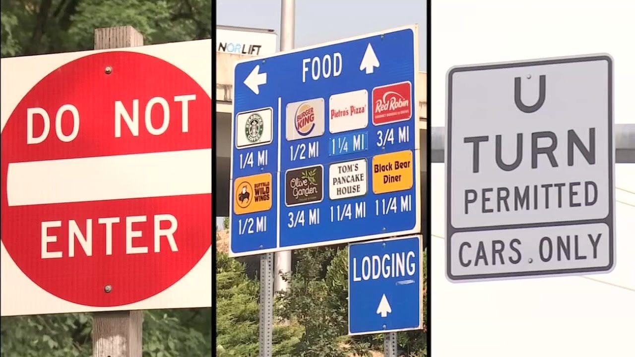 Warm, cool and neutral: What a road sign's color means for drivers