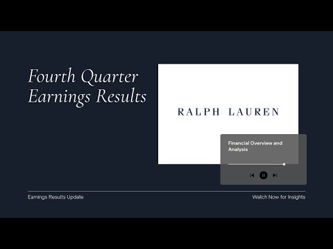Ralph Lauren Fourth Quarter & Fiscal 2025 Results and 2026 Outlook