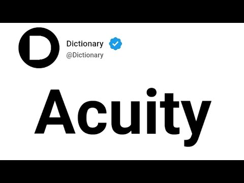 Acuity Meaning In English