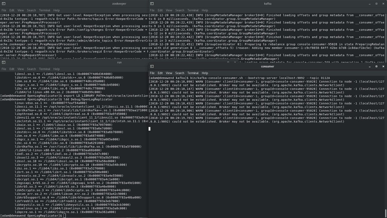 OpenLogReplicator demo