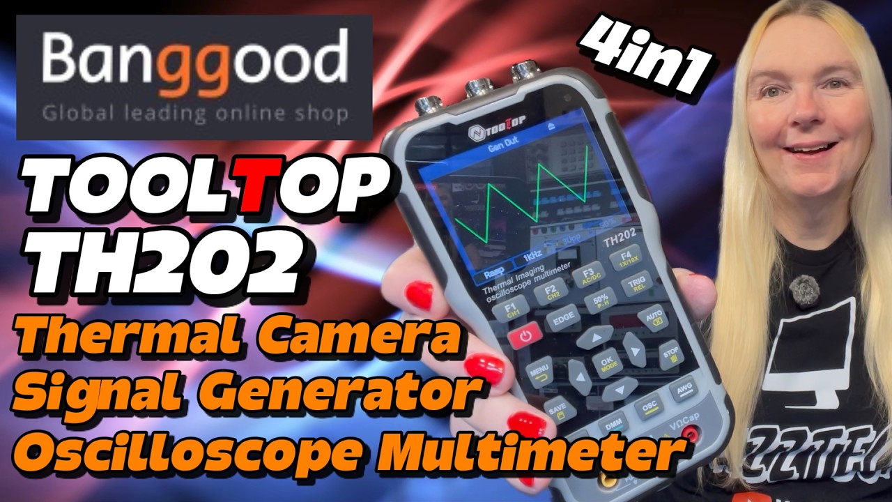 Banggood TOOLTOP TH202 4in1 Thermal Camera, Multimeter, Oscilloscope & Signal Generator!